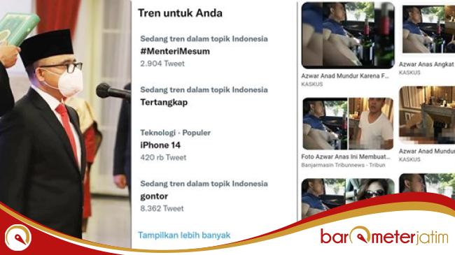 Dilantik Jadi Menpan RB, Azwar Anas Langsung Digoyang Tagar Menteri Mesum