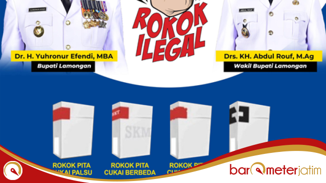 Gempur Rokok Ilegal di Kabupaten Lamongan