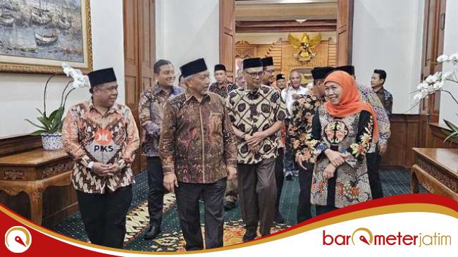 Presiden PKS Kunjungi Khofifah, Dukung Wujudkan Jatim Gerbang Baru Nusantara